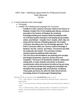 GHN1 Task 4 Supports Curriculum Implementation - GHN1 Task 4: Supports ...