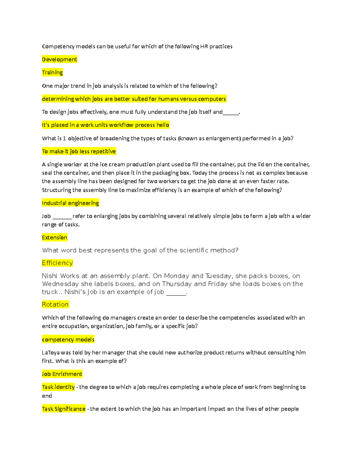 2-3 Assignment Module 2 coursework - Competency models can be useful ...