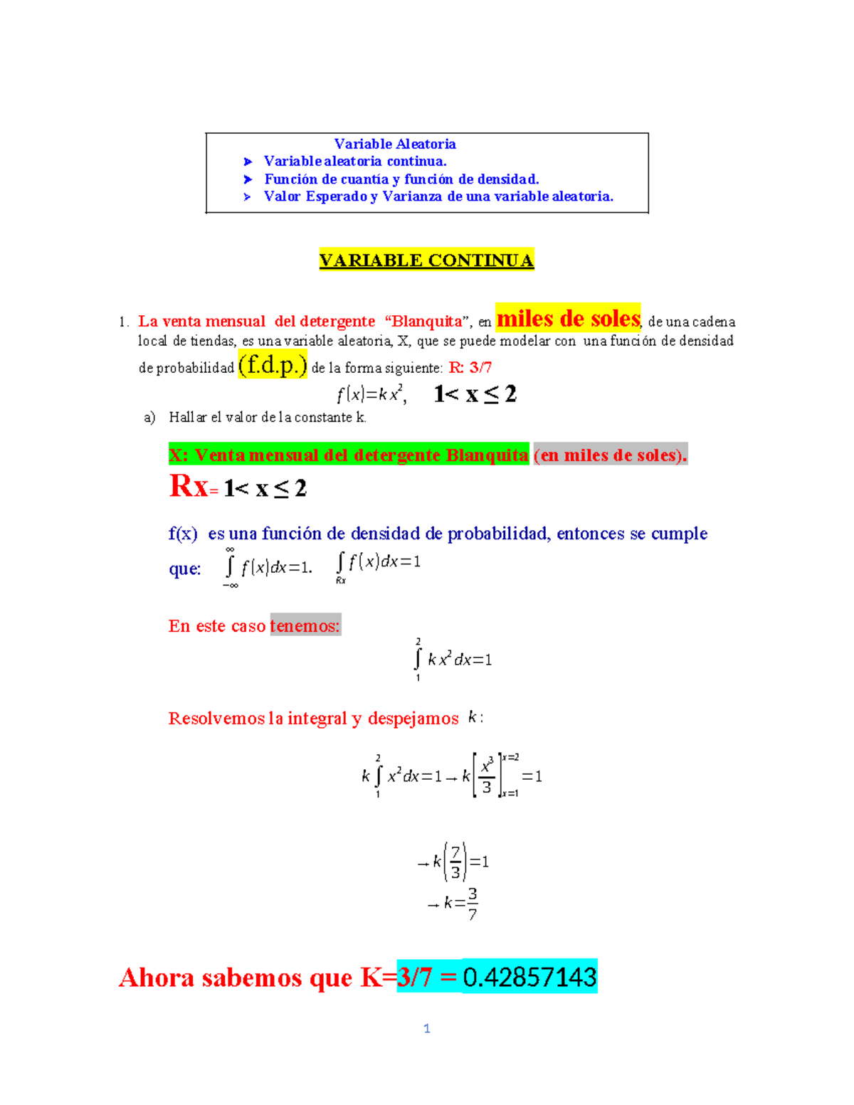 Guía 3- Ejercicios sobre variable aleatoria continua OK - VARIABLE ...
