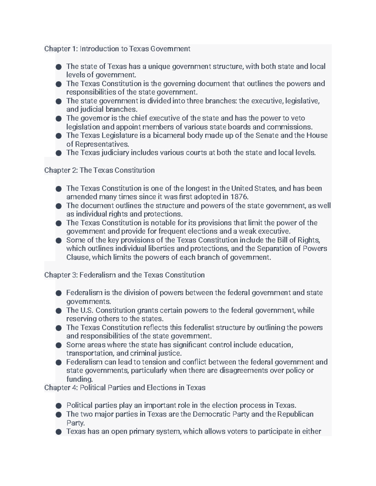 Texas Government - Chapter 1: Introduction to Texas Government The ...