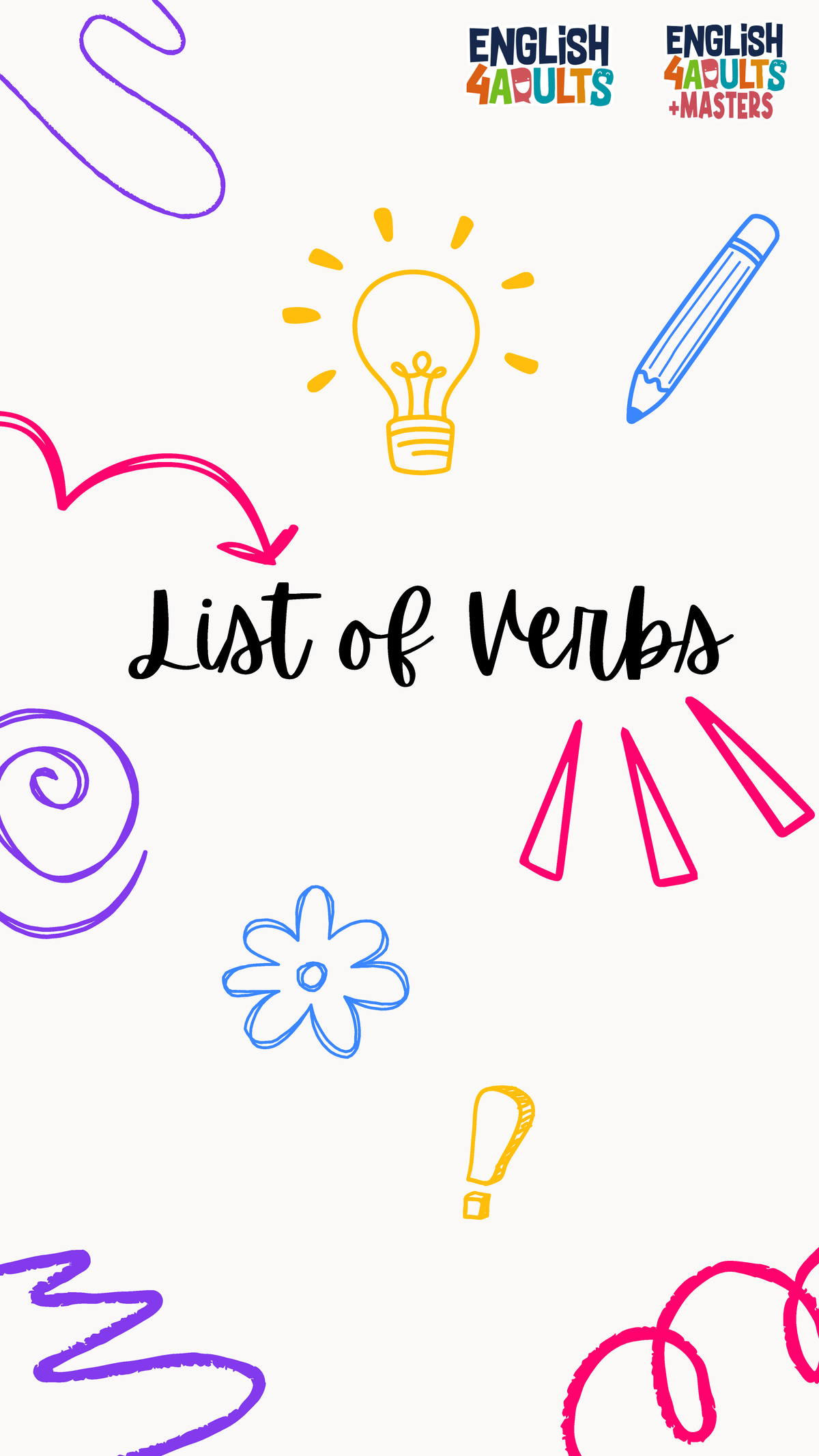 lista de verbos regulares e irregulares - List of Verbs WAKE UP WOKE UP ...