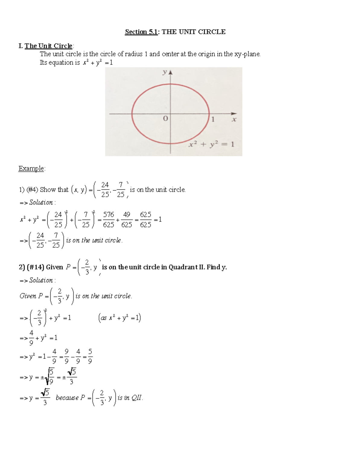 5 Precalculus Mathematics For Calculus 7th Edition Lecture Notes