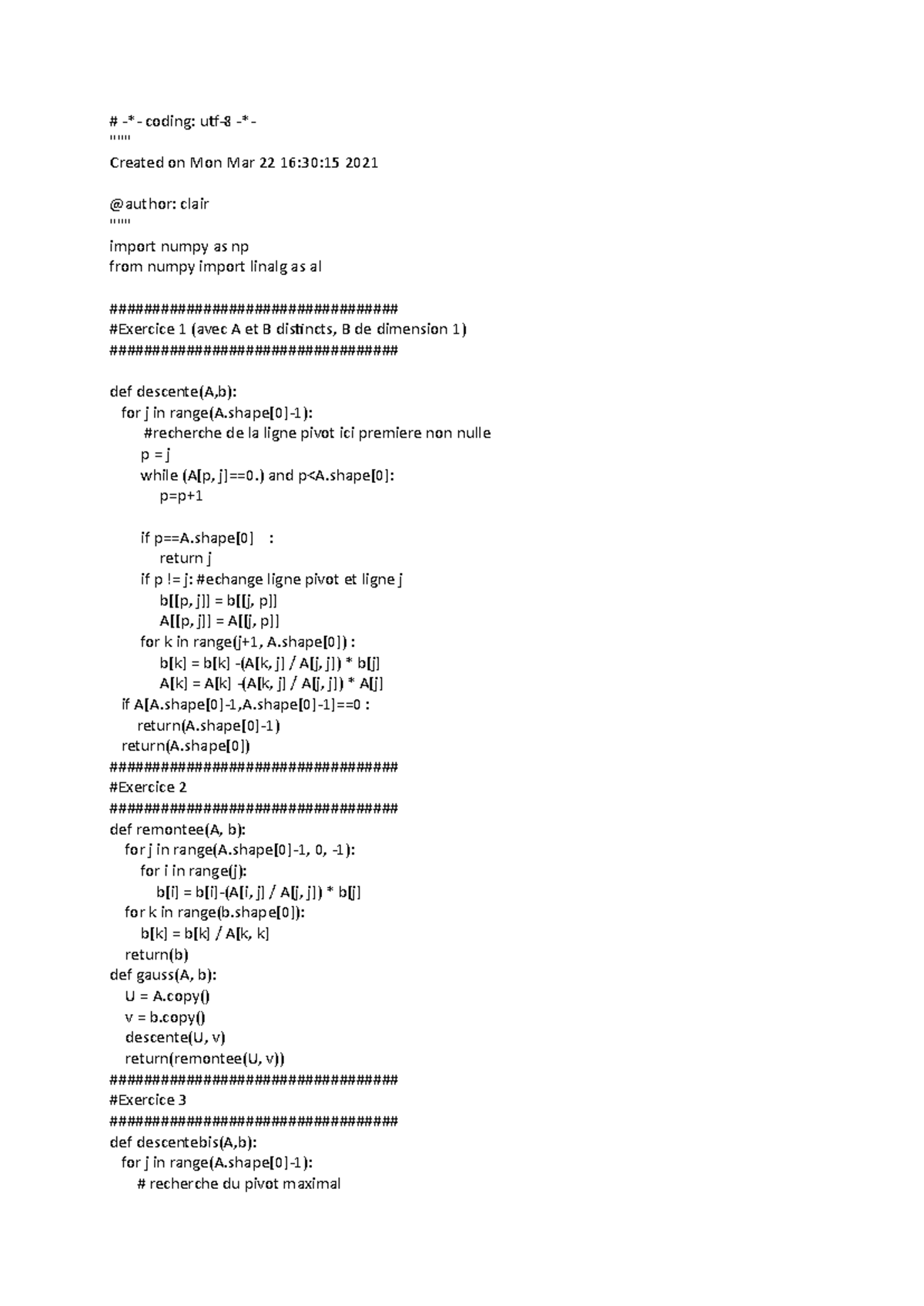 Coding - *- coding: utf- 8 - *- """ Created on Mon Mar 22 16:30:15 2021 @author: - Studocu