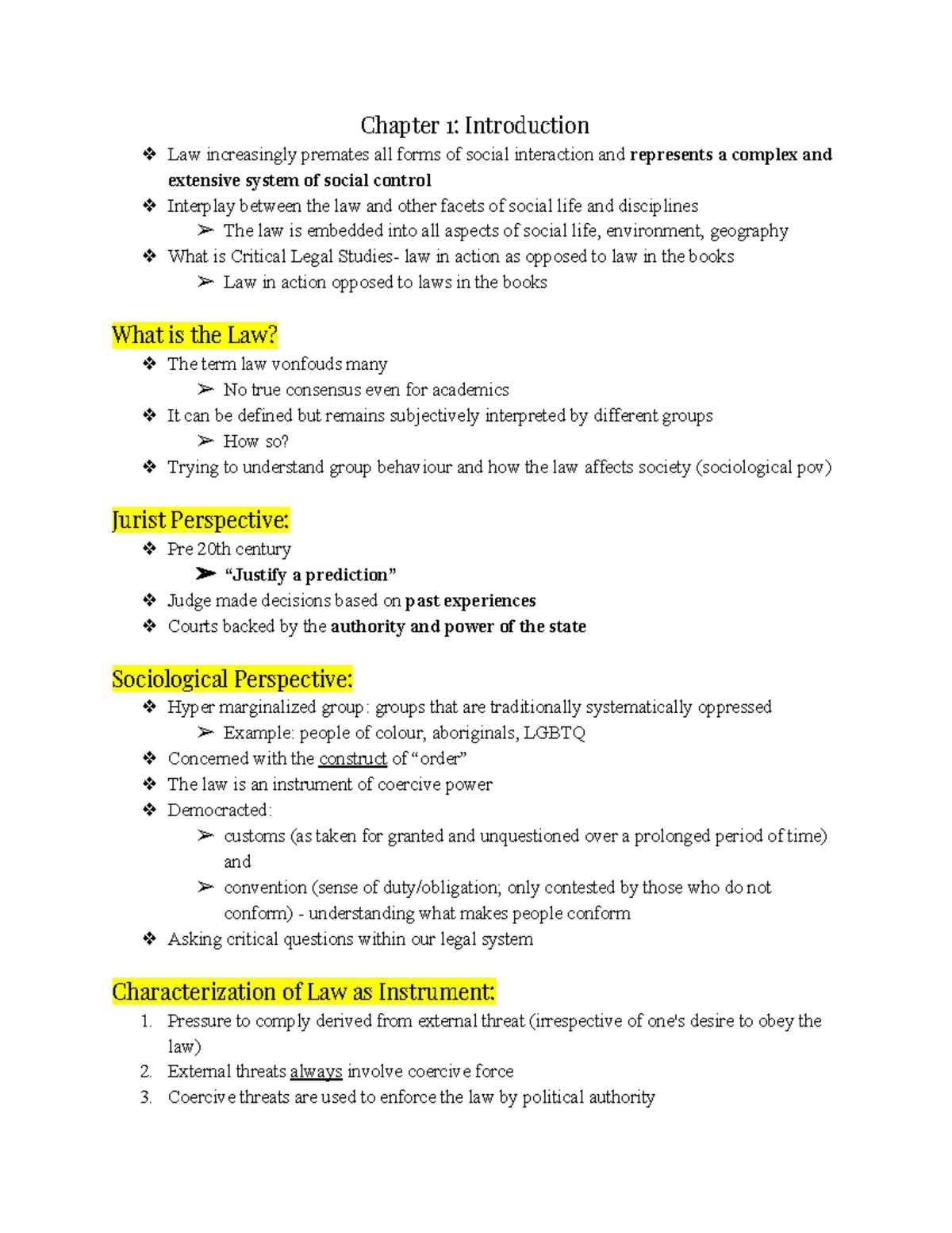 Chapter 1 Introduction - Chapter 1: Introduction Law increasingly ...
