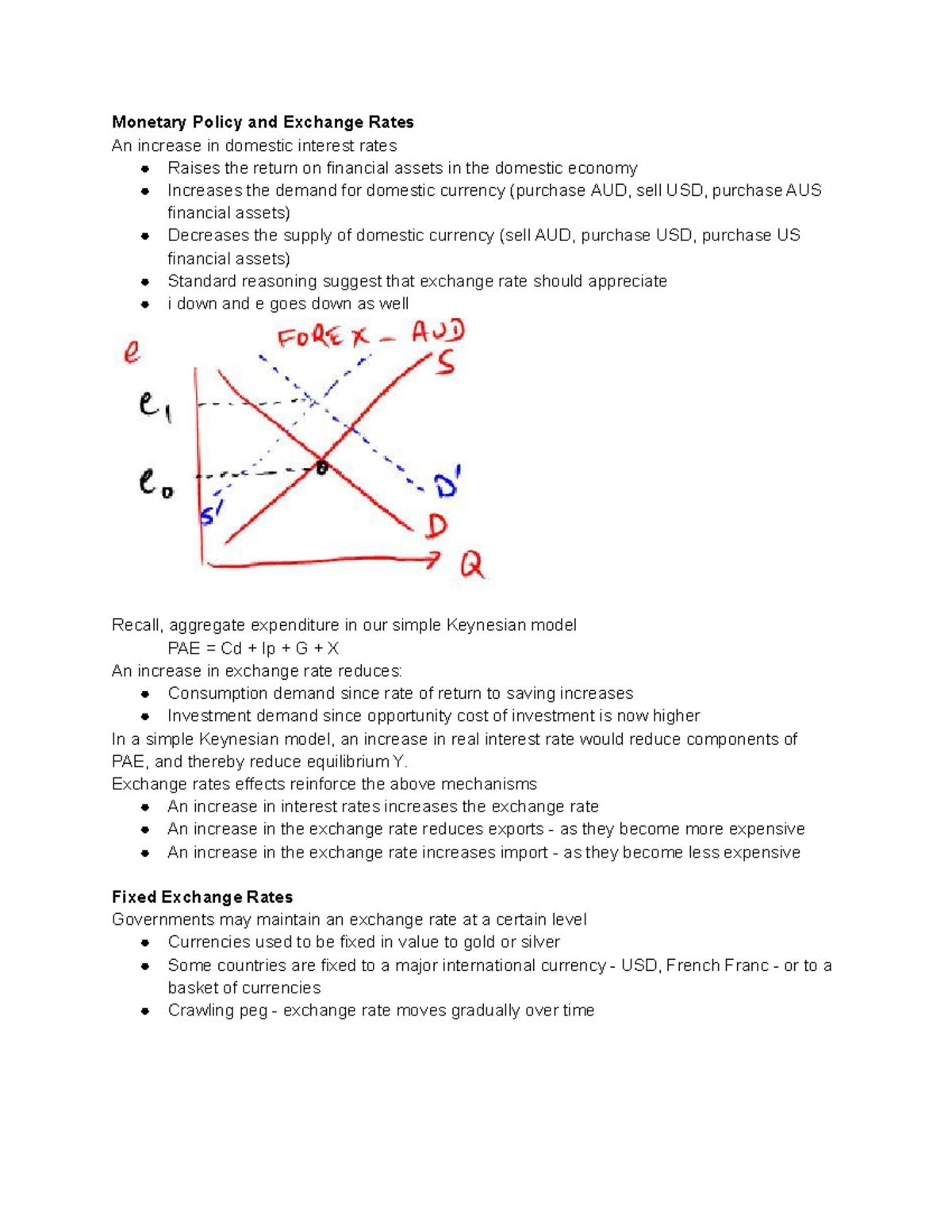 Lecture 21 Exchange Rates Pt B - Macro - Monetary Policy and Exchange ...