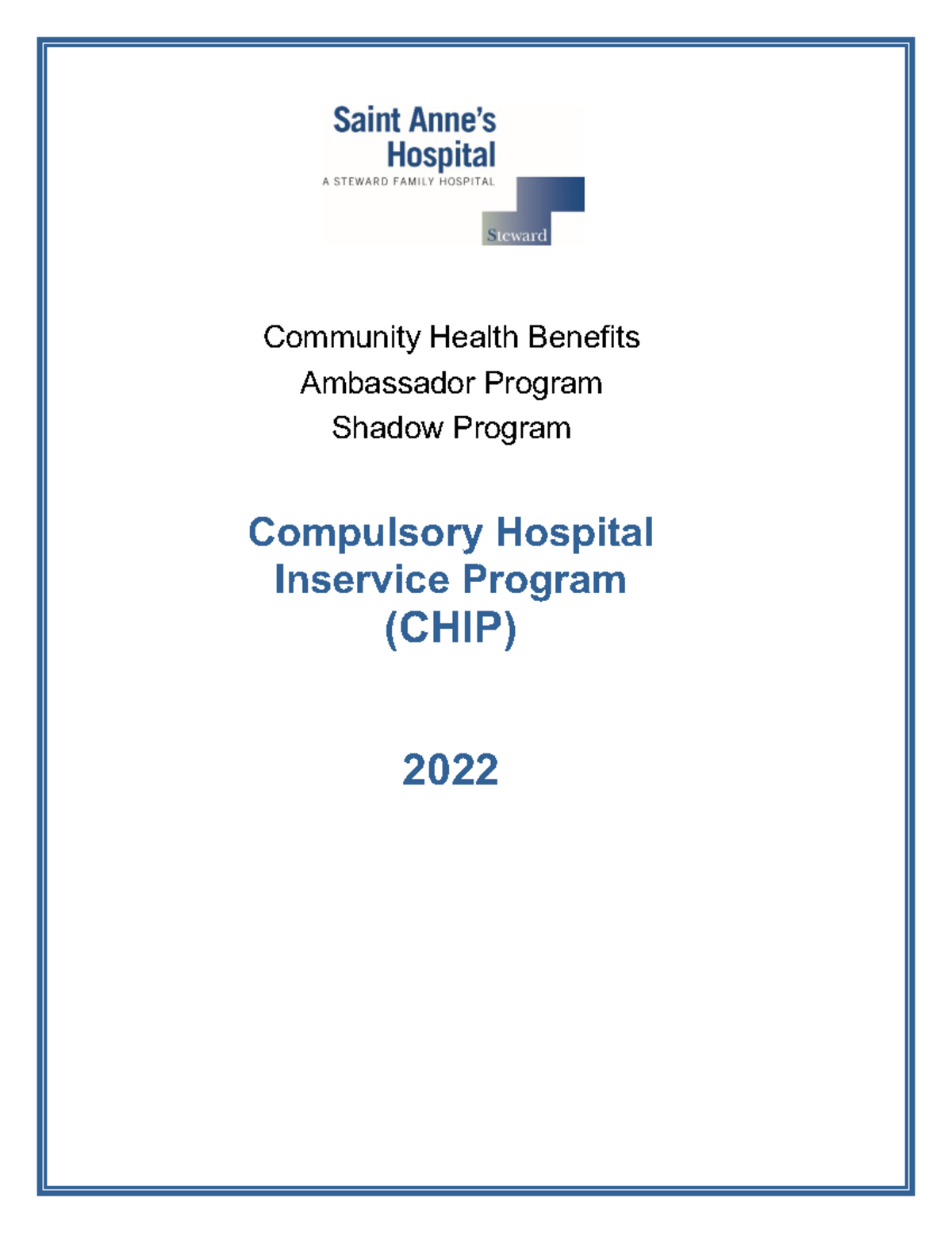 SAH CHIP 2022 - Ambassador Services Shadow Observer Program (003)[75 ...