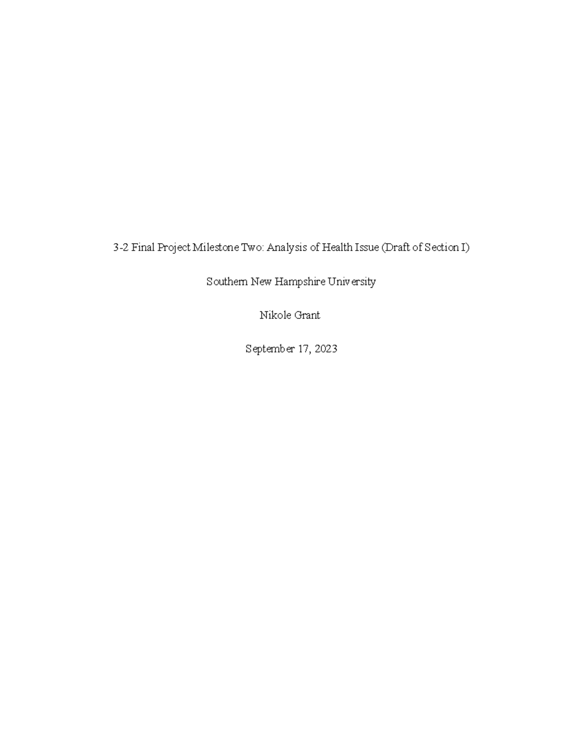 3-2 Final Project Draft Hcm 320 - 3-2 Final Project Milestone Two ...