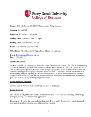 SBU 102 - Syllabus - Home SyllabusSyllabus Schedule HWs SBU 102 ...