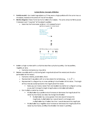 Ch 2 - Kinematics - Lecture notes 2 - Chapter 2 – Kinematics in One ...