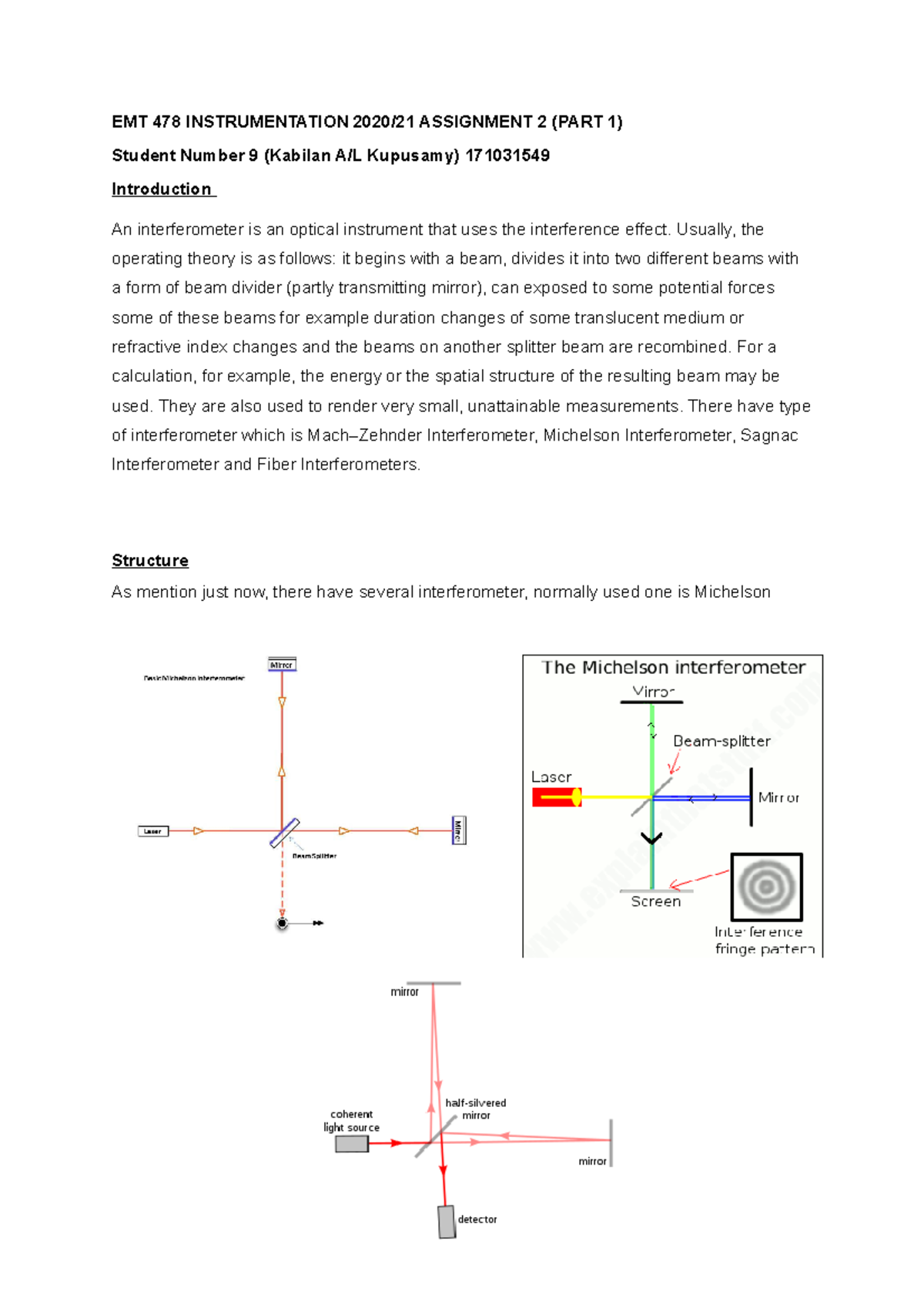 9 Kabilan Kupusamy Assignment 2 - EMT 478 INSTRUMENTATION 2020/21 ASSIGNMENT 2 (PART 1) Student ...