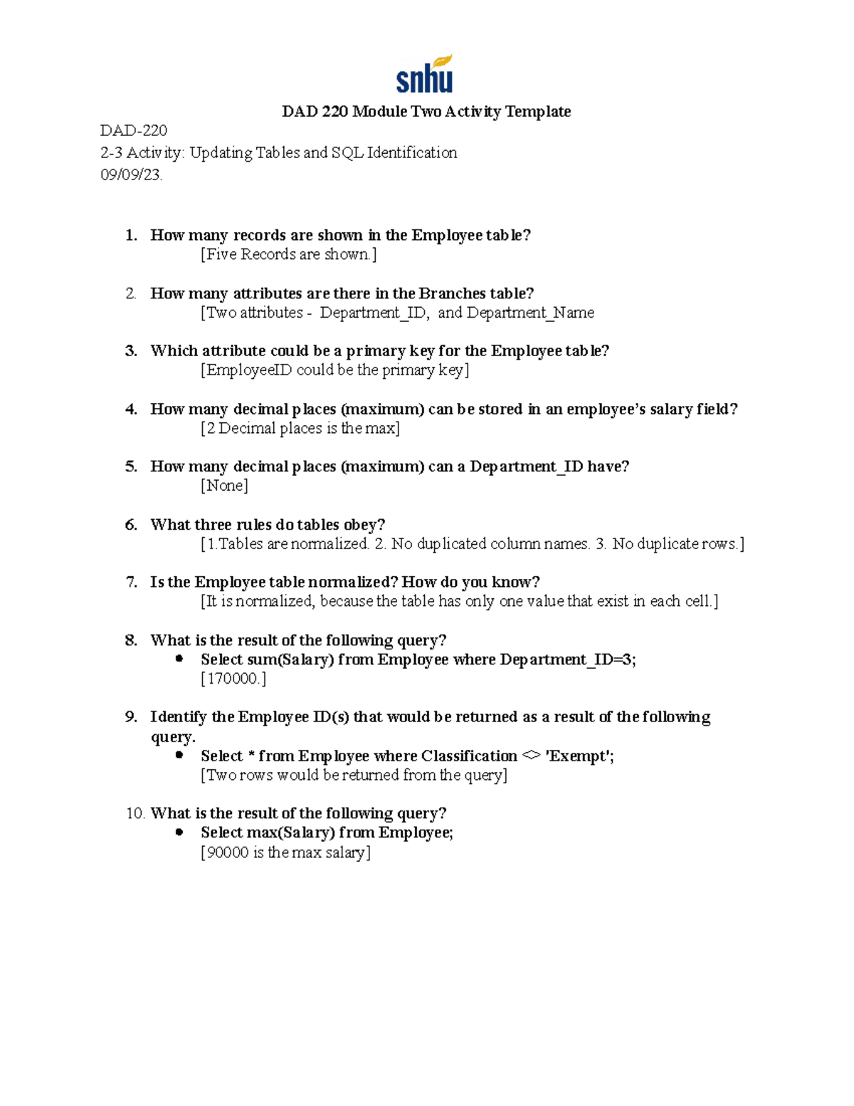 DAD 220 Module Two Activity Templatefin - DAD 220 Module Two Activity Template DAD- 2-3 Activity ...