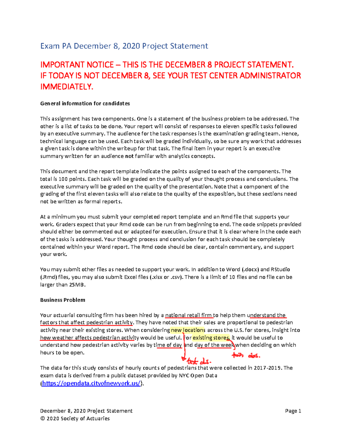 2020 12 8 exam pa project statement - December 8, 2020 Project ...