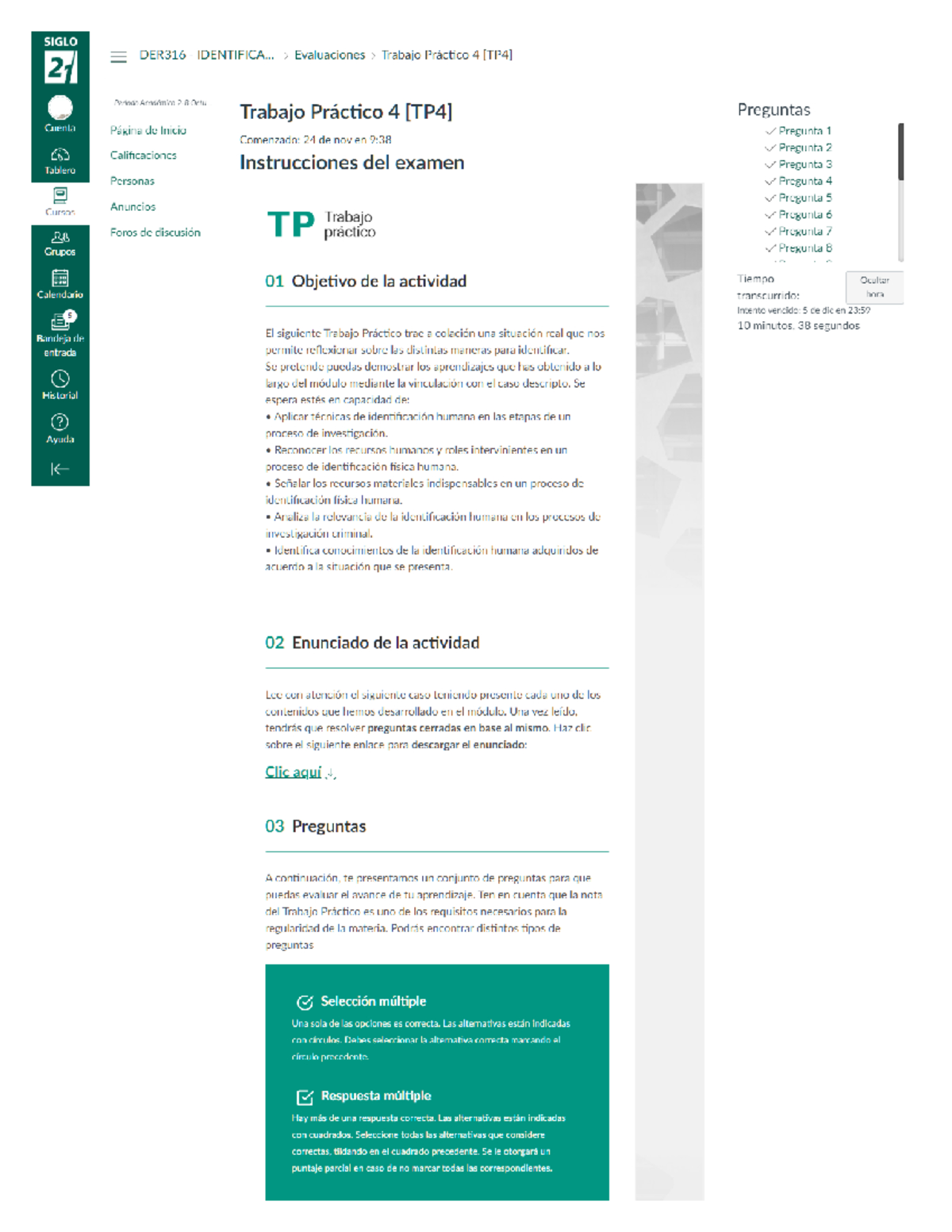 IFH TP4 85 - TP4 - Identificación Física Humana - Studocu