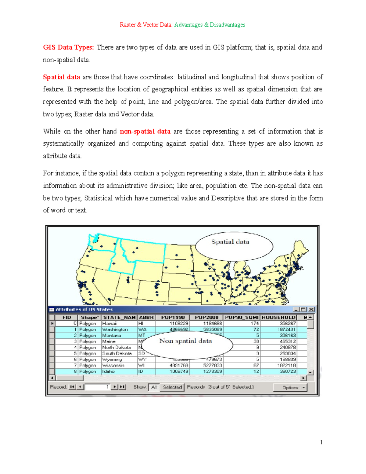 2- Raster & Vector Data Model - Raster & Vector Data: Advantages ...