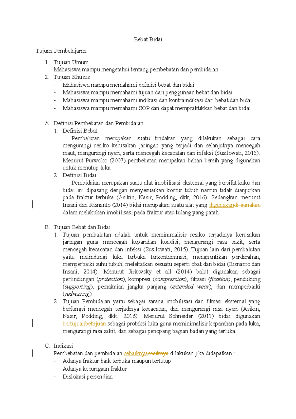 Modul Bebat Bidai - Bebat Bidai Tujuan Pembelajaran Tujuan Umum ...