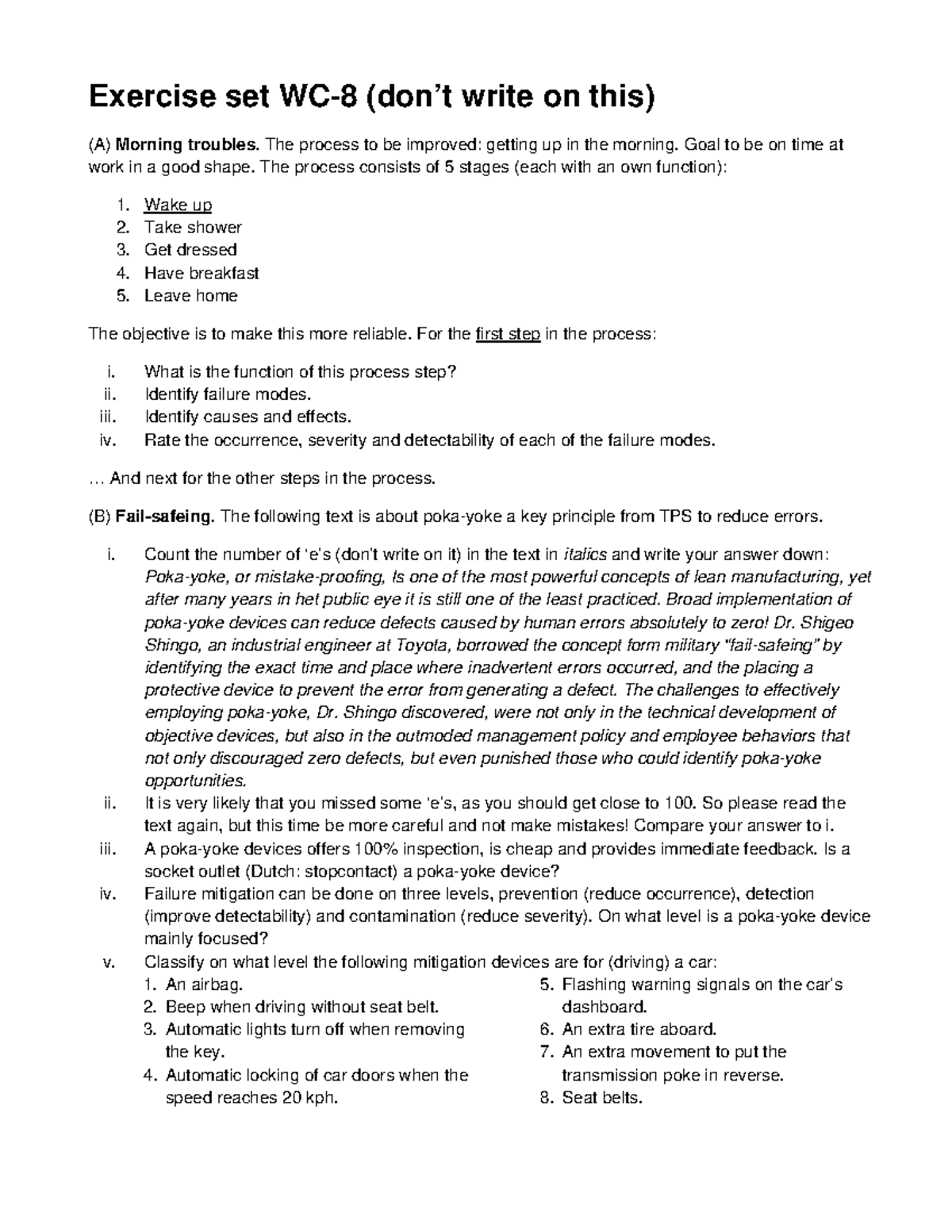 WC8 Exercises zonder antwoorden - Exercise set WC-8 (don’t write on ...