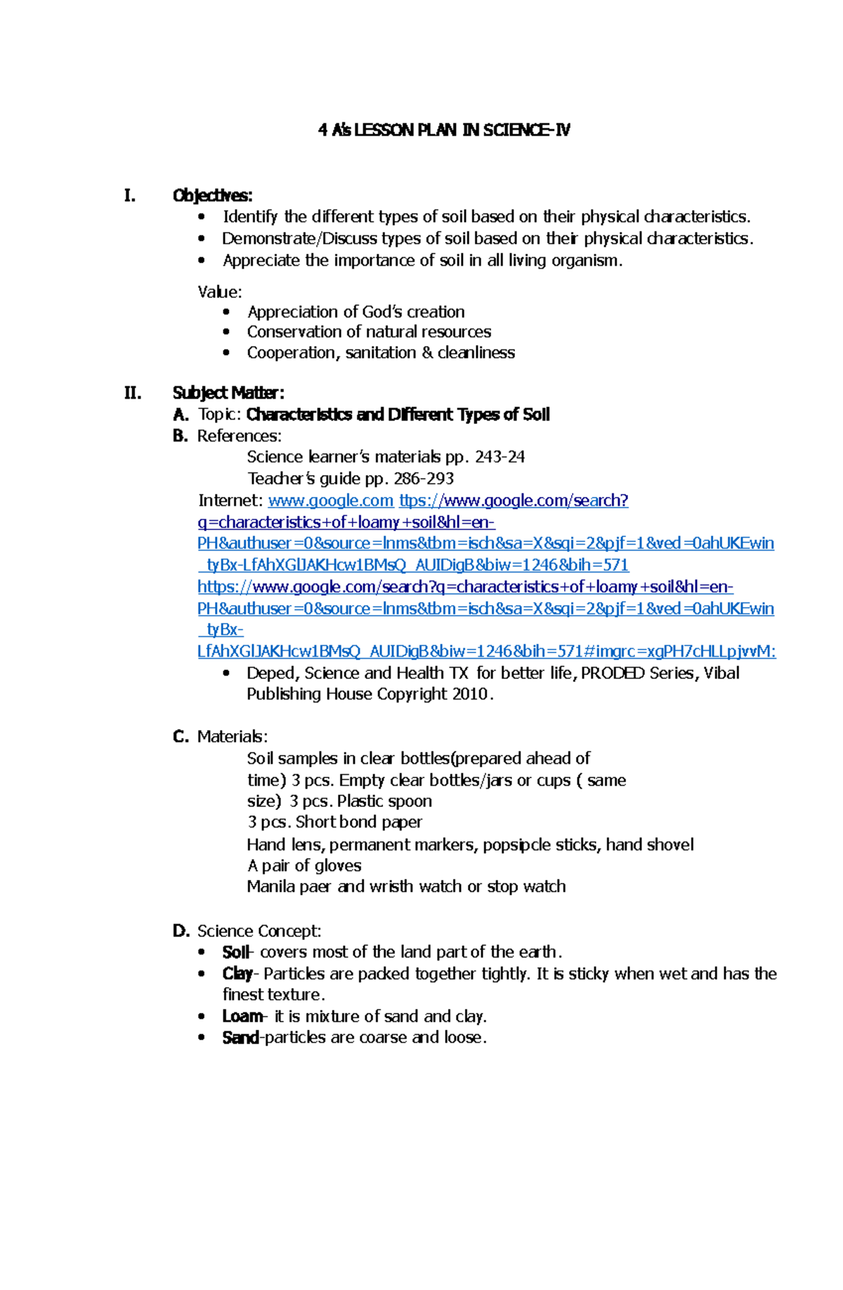 Carlo Diche BEED II-25 Compare AND Contrast THE Different Types OF SOIL ...