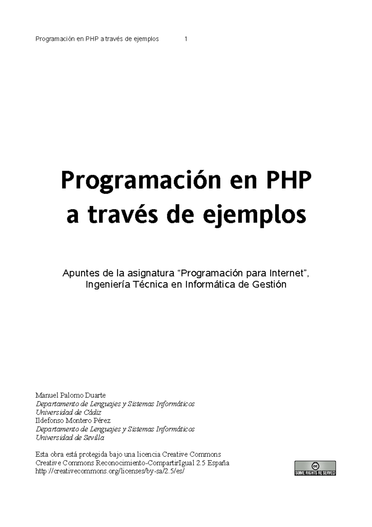 Apuntes php - notas - Programación en PHP a través de ejemplos Apuntes ...