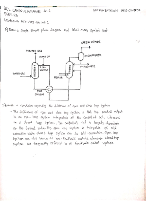 Activity No. 3 - INSTRUMENTATION AND CONTROL - Instrumentation and ...