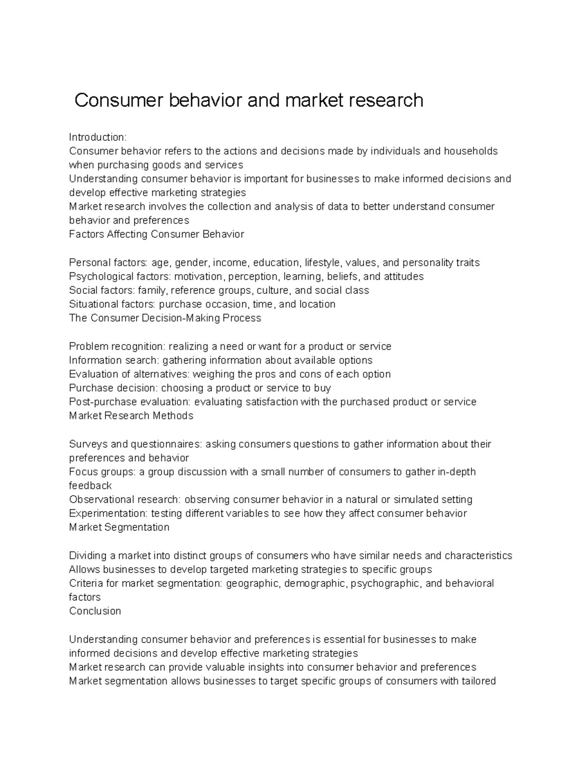 Introduction to Business (BMT-1010) Lecture 164 - Consumer behavior and ...