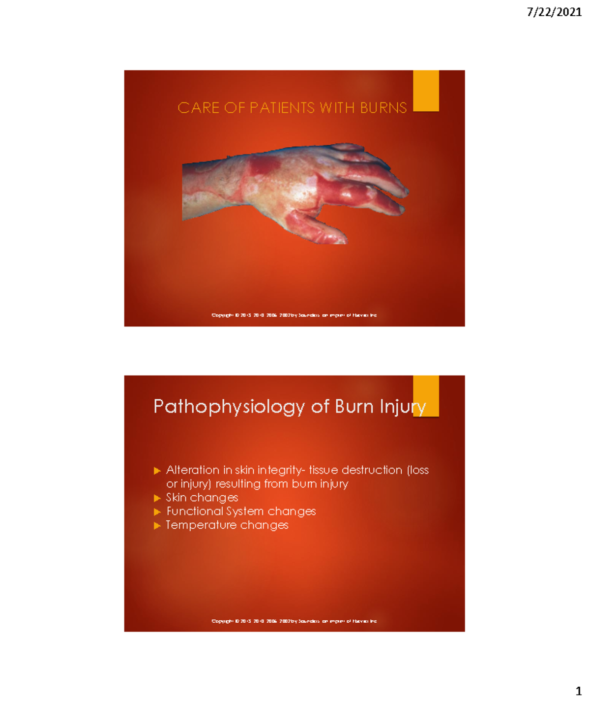 Burns - lecture material - Copyright © 2013, 2010, 2006, 2002 by ...