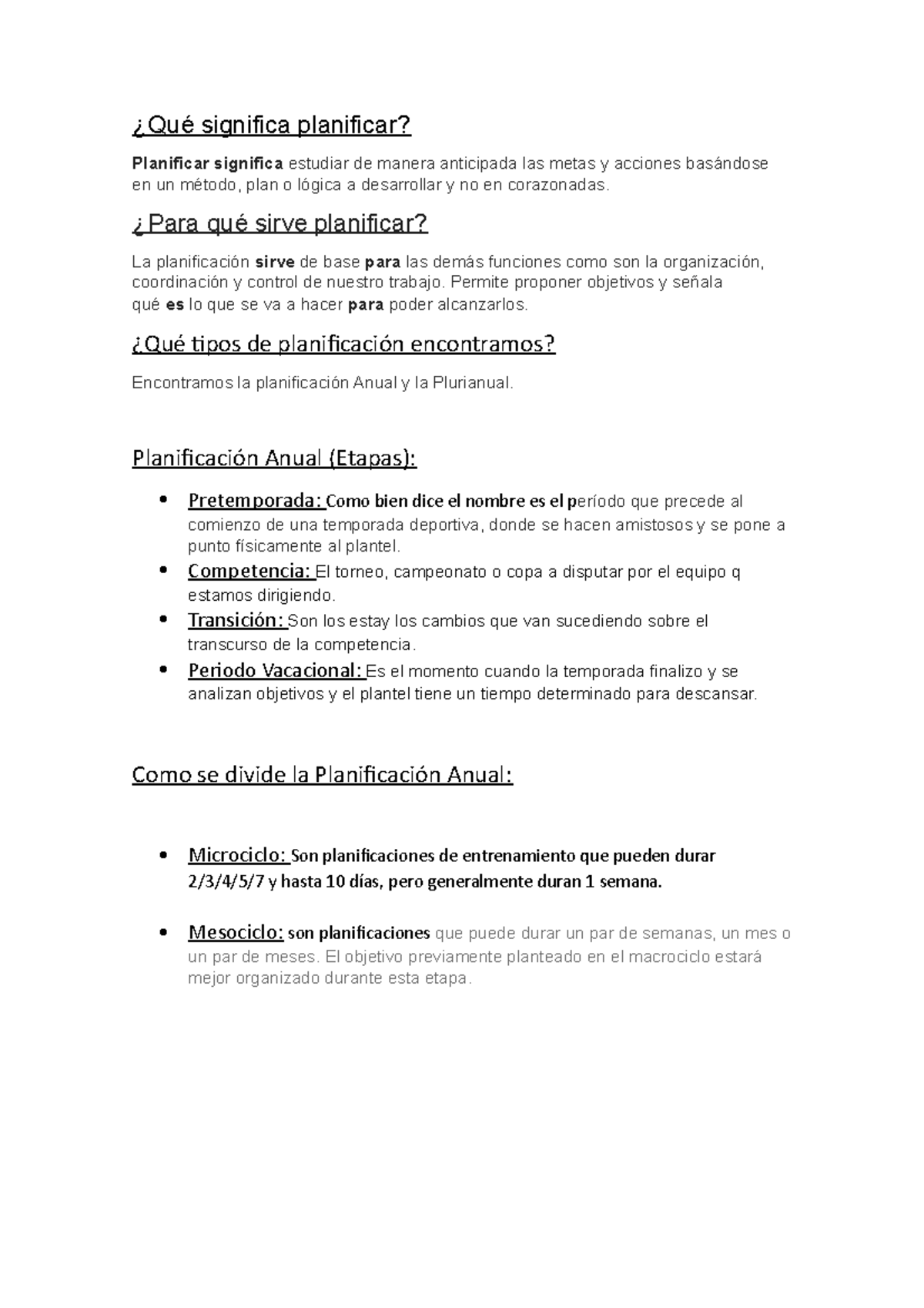 Qué significa planificar - ¿Qué significa planificar? Planificar ...