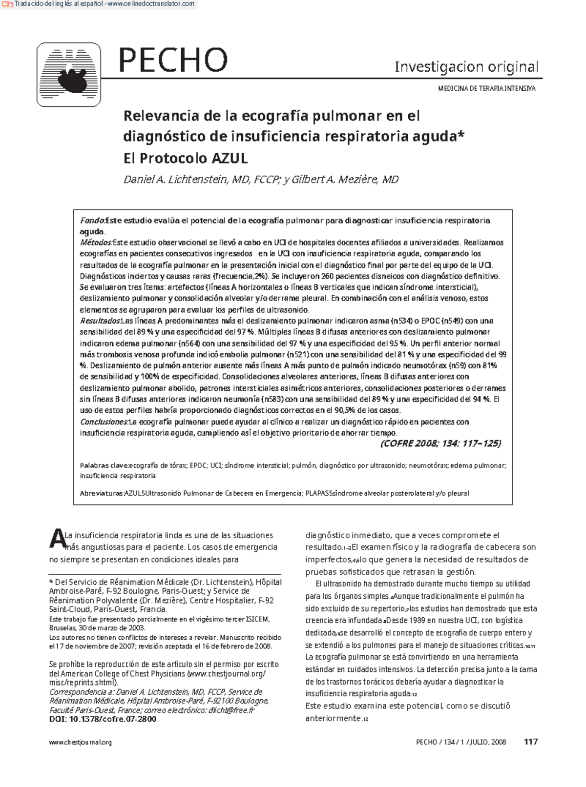 Protocolo blue 1 - PECHO Investigacion original MEDICINA DE TERAPIA ...