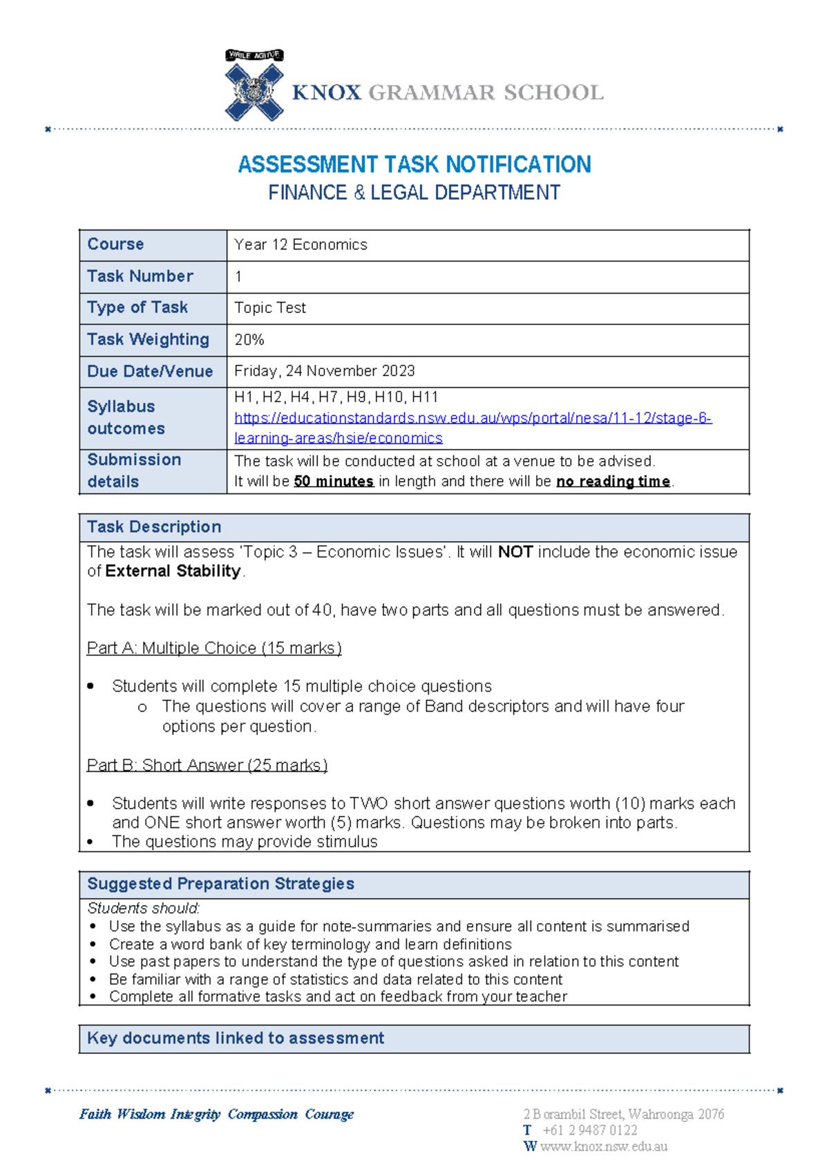 12 Ecoat 12024-Notification - ASSESSMENT TASK NOTIFICATION FINANCE ...