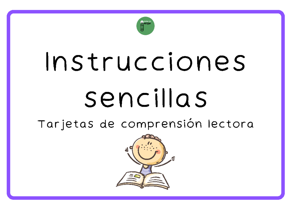 Instrucciones sencillas tarjetas de comprension lectora - Instrucciones ...