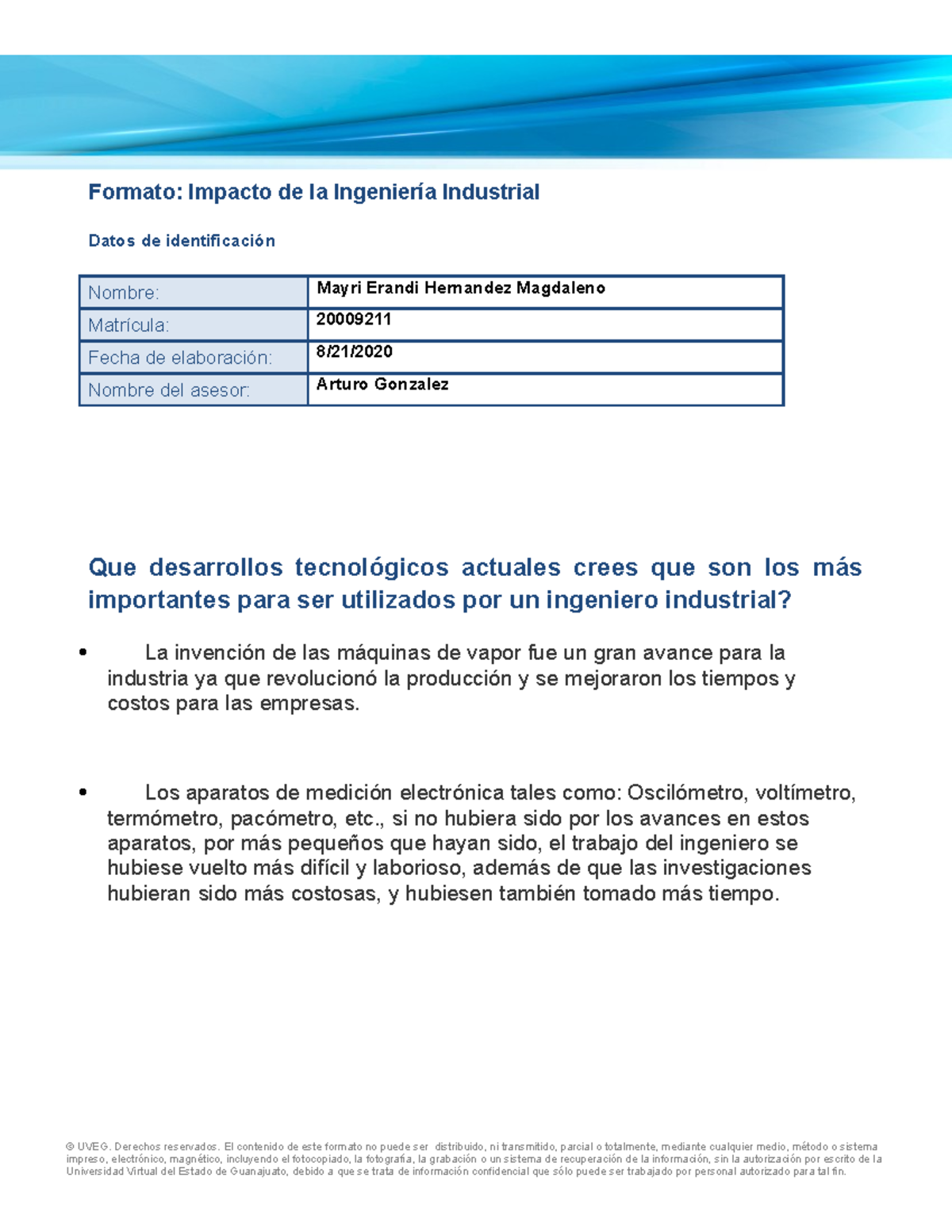 Impaco de la ingenieria insdustrial mayri - Formato: Impacto de la ...