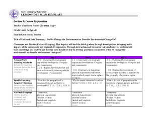 ECE 465 T3 Assessments Template - Assessment Tools Chart Formative Assessment 1 Formative ...