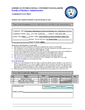 PMC101 - Principles OF Project Management - Course Code: Title PMC101: PRINCIPLES OF PROJECT ...