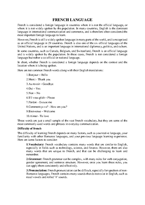 German AS A Foreign Language - GERMAN AS A FOREIGN LANGUAGE Learning ...