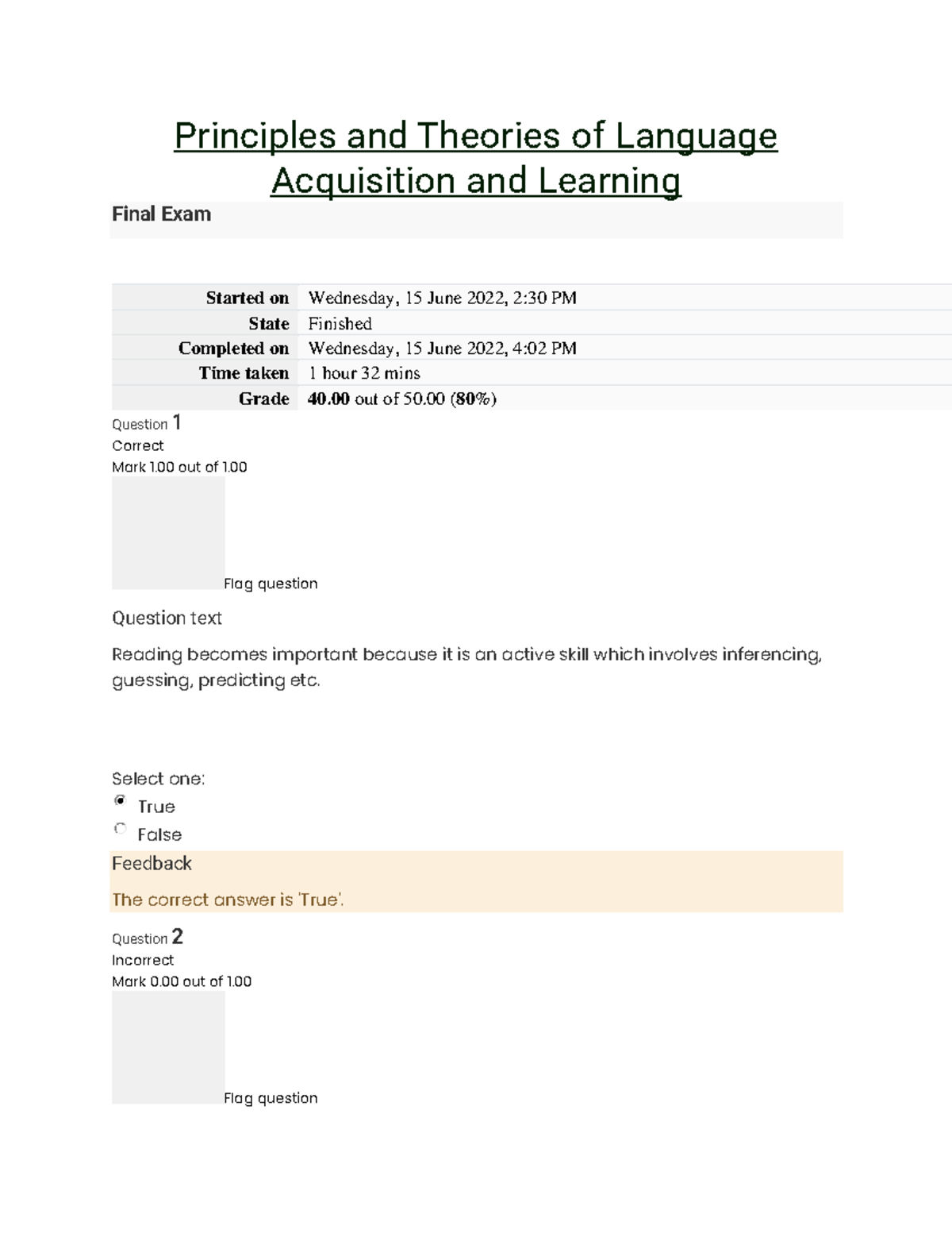 ELED 100 Principles and Theories of Language Acquisition and Learning ...
