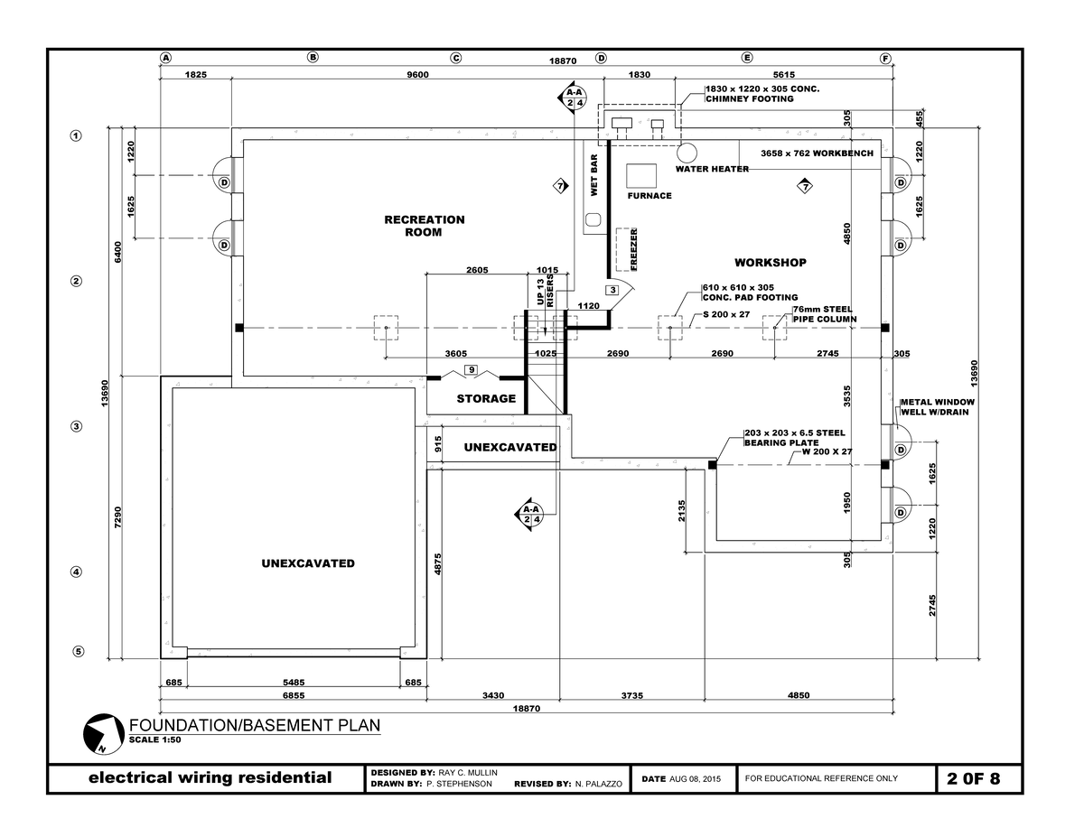 DWG 2 Basement [M]- Sheet 9&101 floor plan - UNEXCAVATED UNEXCAVATED ...