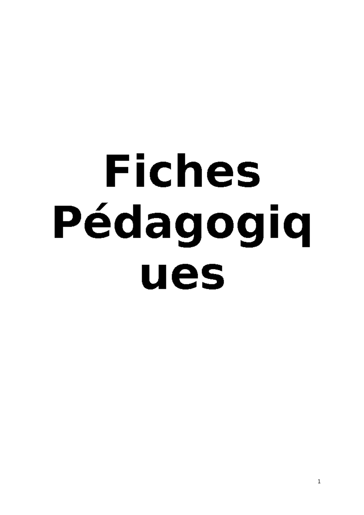 FICH Periodes - Fiches Pédagogiq ues FICHE DE PREPARATION MATIERE ...