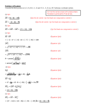 Exam2sol - Spring 2020 Exam 2 Solutions - Solution: A = ቂ 7 − −3 10 5 8 0 1 ቃ , B = ቂ8 − 4 −2 ቃ ...