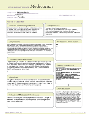 Vancomycin - ati template - ACTIVE LEARNING TEMPLATES THERAPEUTIC ...