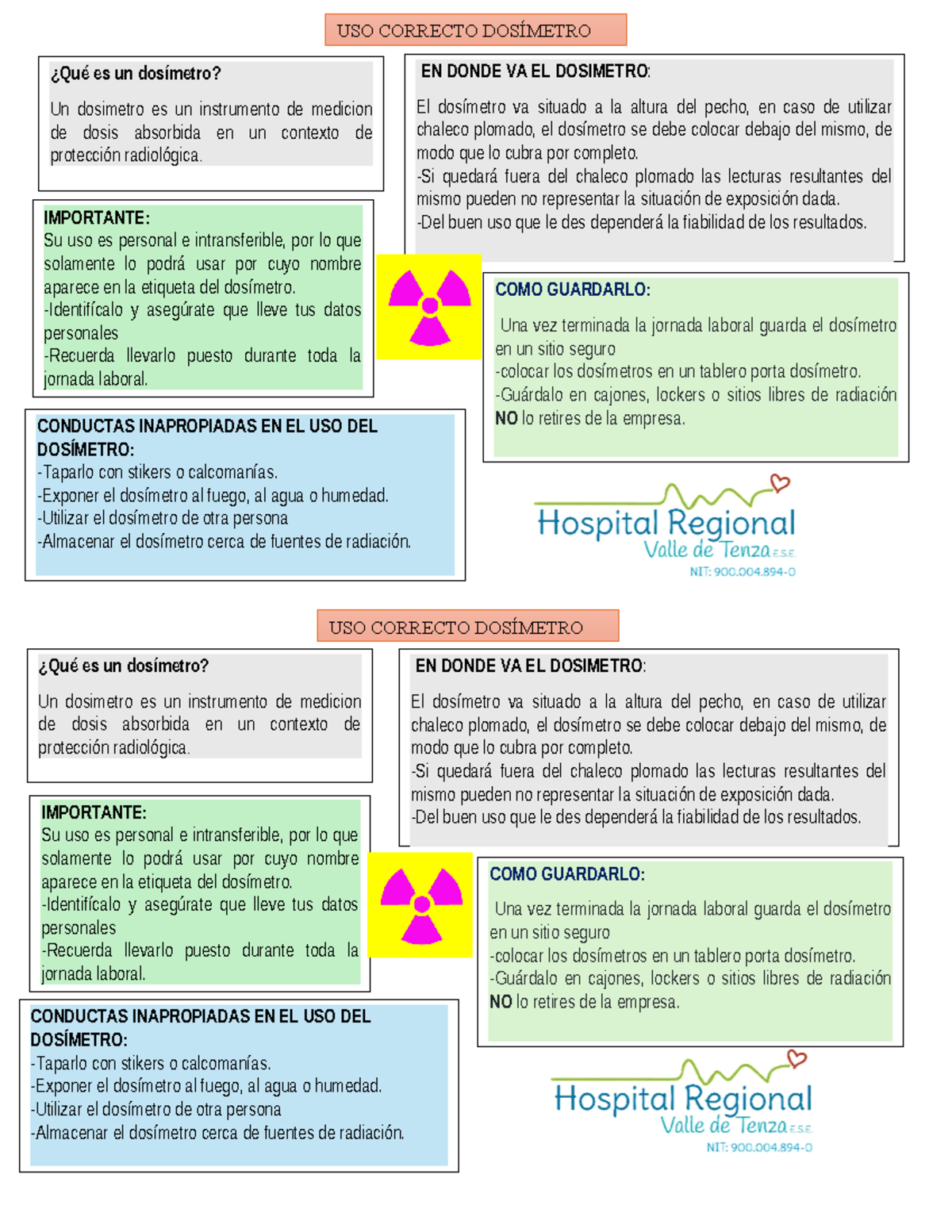 USO Adecuado DEL Dosímetro - USO CORRECTO DOSÍMETRO ¿Qué es un ...