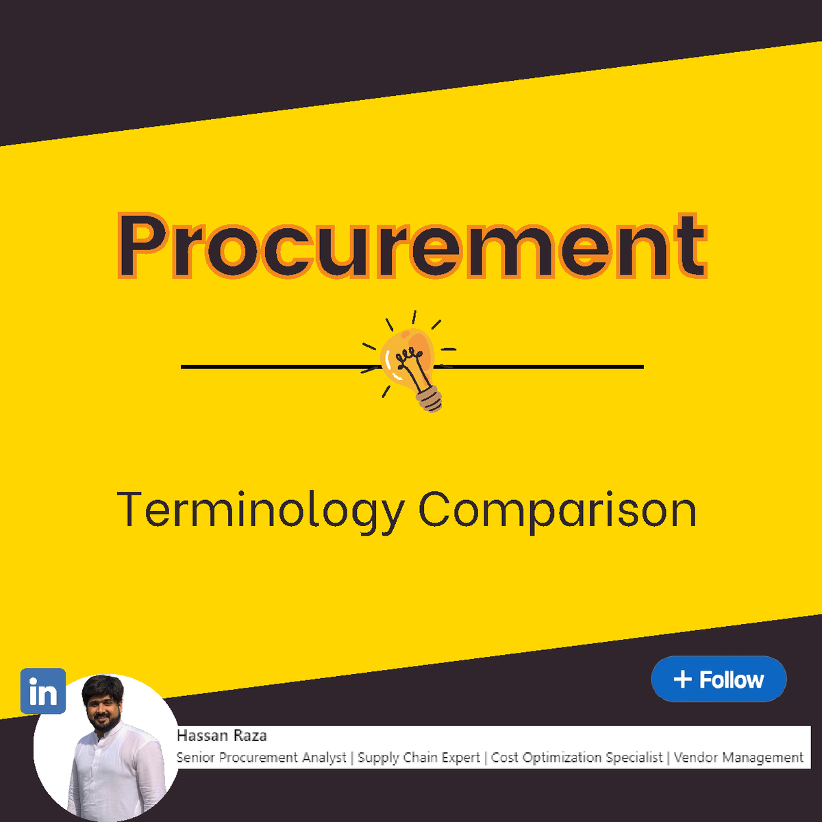 Procurement Terms Comparison Follow for more 1711521570 - Terminology ...
