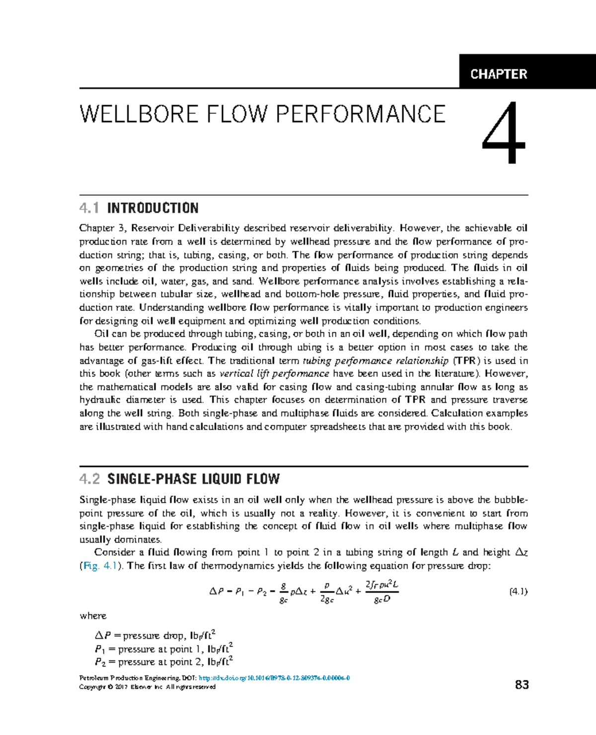Wellbore Flow Performance - CHAPTER 4 WELLBORE FLOW PERFORMANCE 4 ...