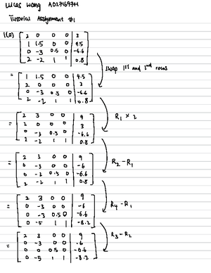 CE2407 A Tutorial Solutions Set 2 (complete) - CE2407A – Tutorial ...