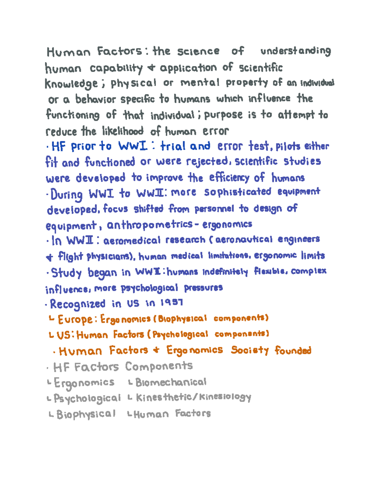 Human Factors 1 History of HF - SF320 - Studocu