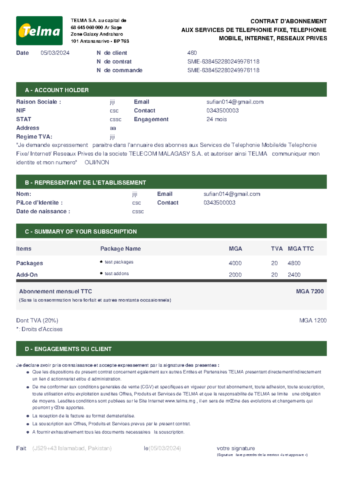Contract SME-638452280249976118 - TELMA S. au capital de 68 645 060 000 ...