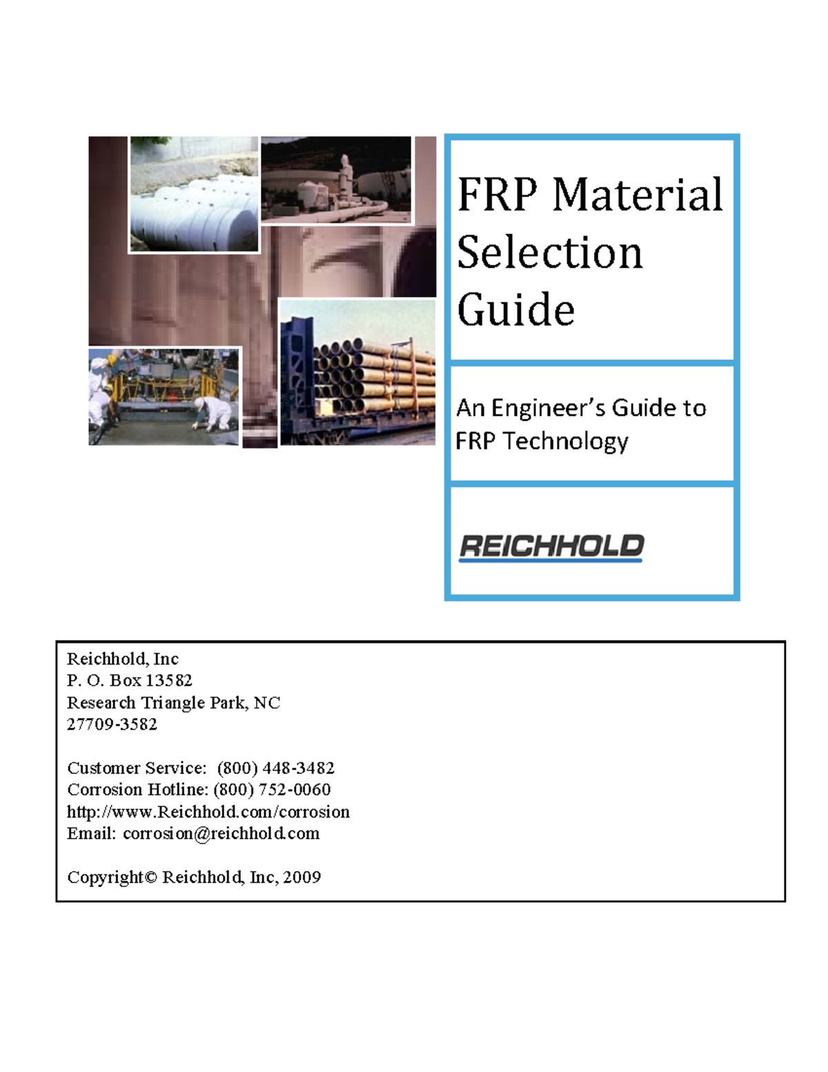 FRP Material Selection Guide An Engineer’s Guide to FRP Technology ...