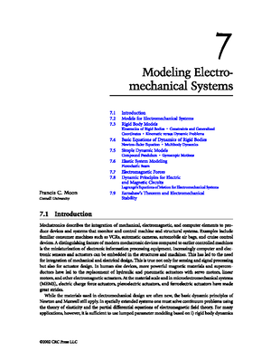 Introduction to Mechatronics - Studocu