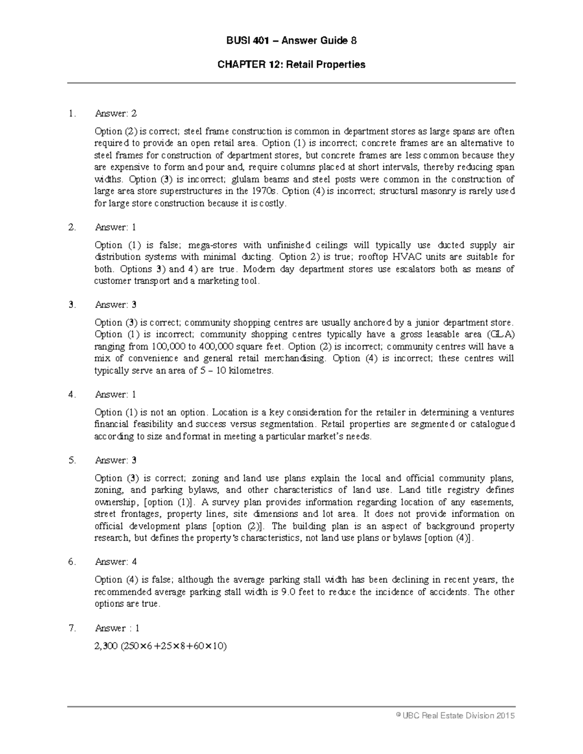 BUSI 401 Assignment Answer Guide 8 - BUSI 401 – Answer Guide 8 CHAPTER ...