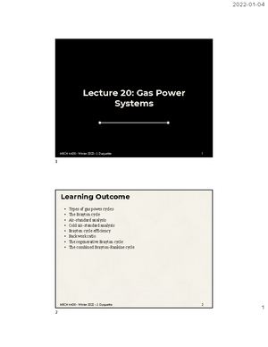 Module 1 Lecture 1 notes - Module 1: Fluid Piping Systems MECH 4408 ...