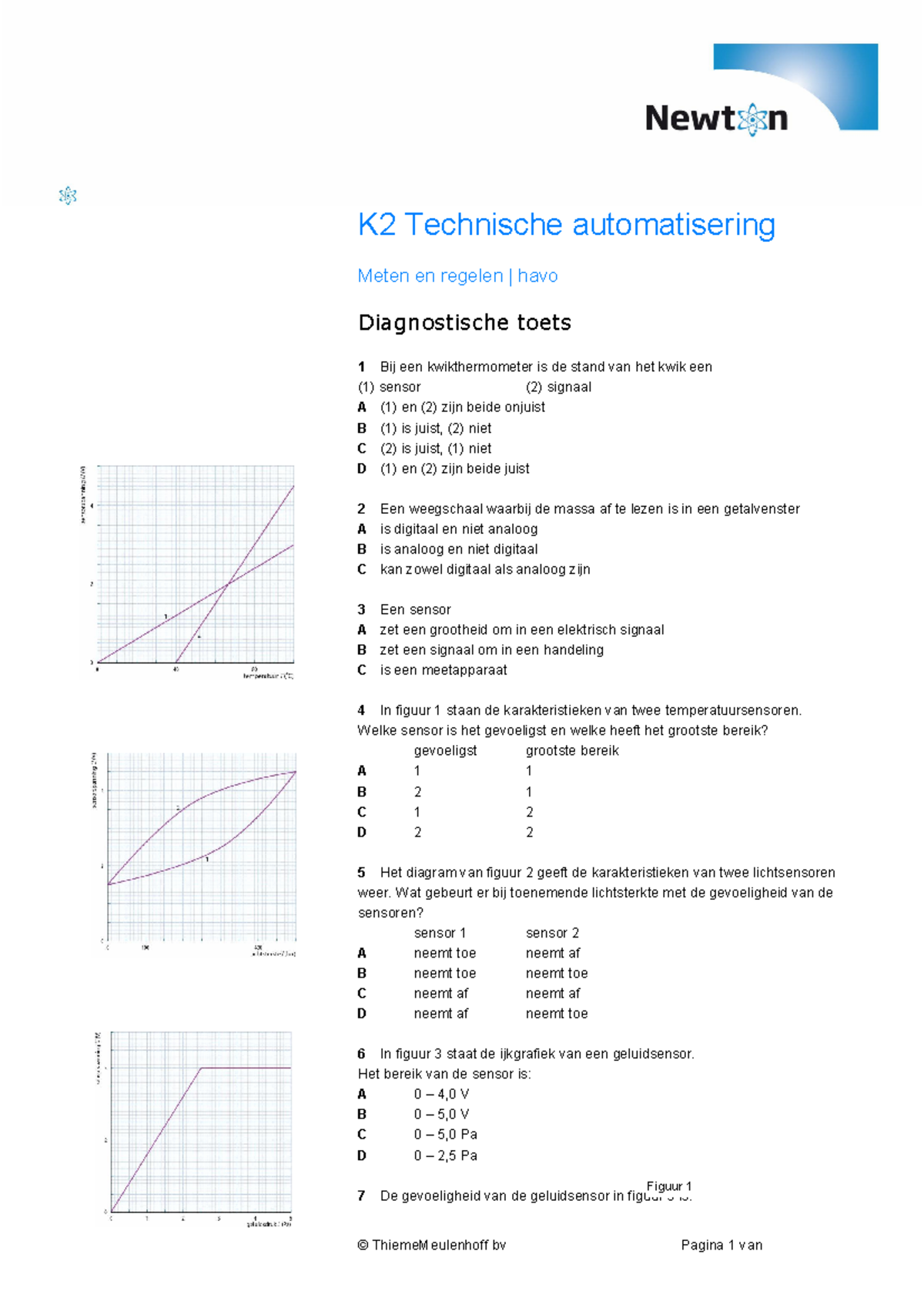 oefentoets technische automatisering - K2 Technische automatisering ...