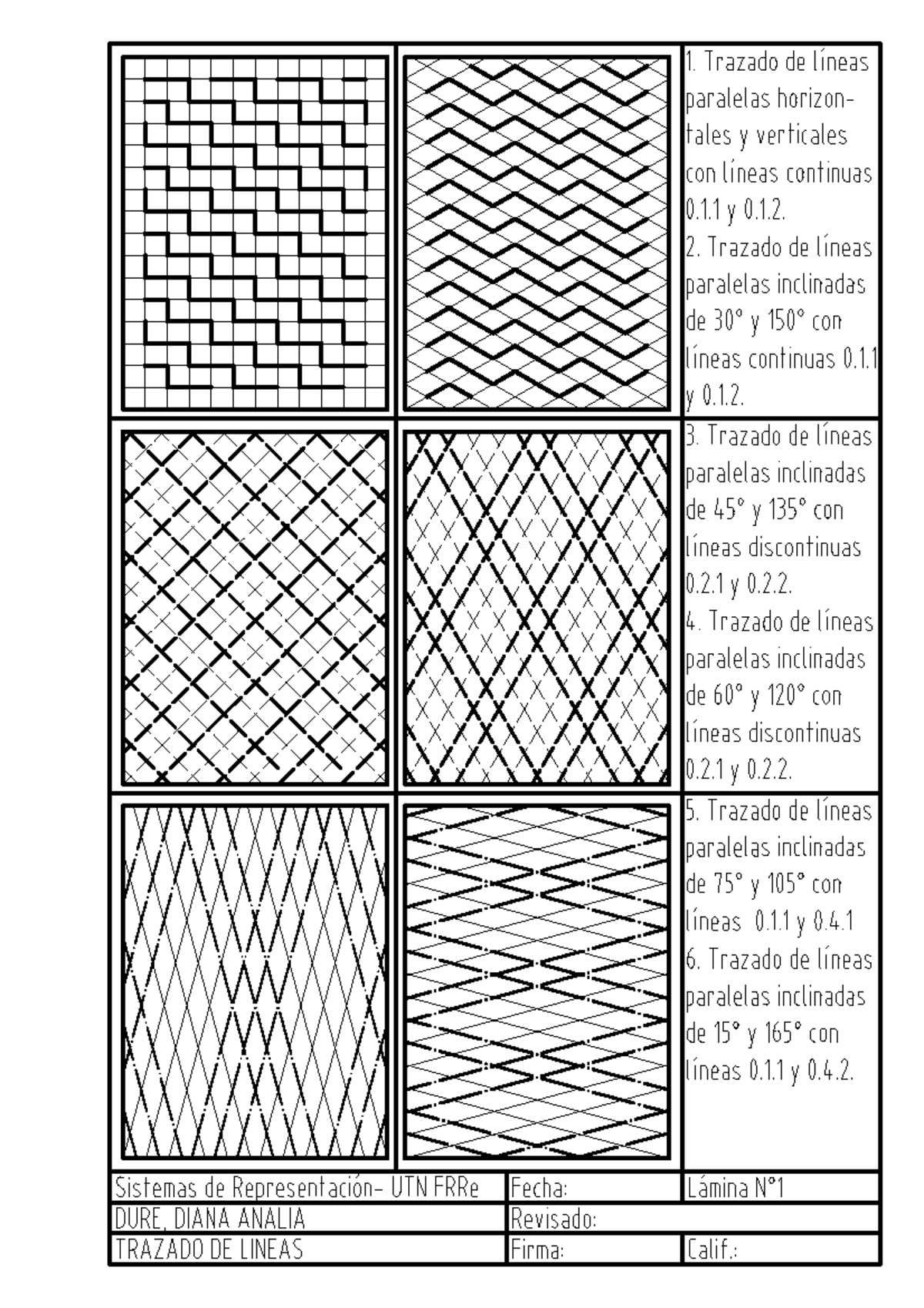 Lamina 1 2023 vf - TRABAJO PRACTICO - Sistemas. de Representación - Studocu